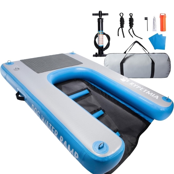 Dog | Dog Water Ramp 6 X 40 Inflatable Dog Float Floating Ramp Ladder ...